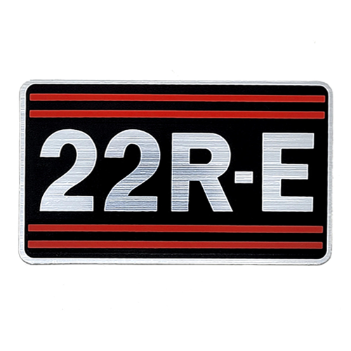22RE Valve Cover Decal (Toyota 4Runner, Pickup, Celica, Corona, Hilux ...